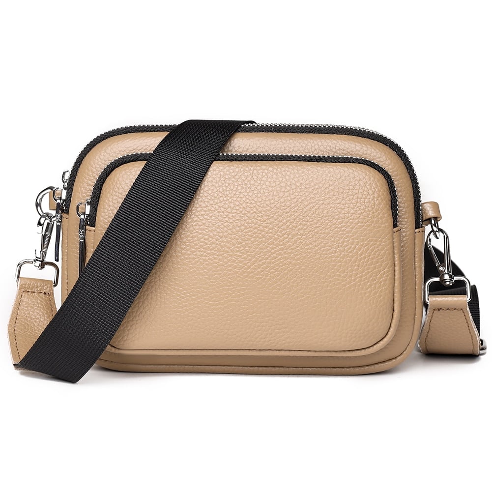 Women's Camera Crossbody Leather Bag - Kouwi.com