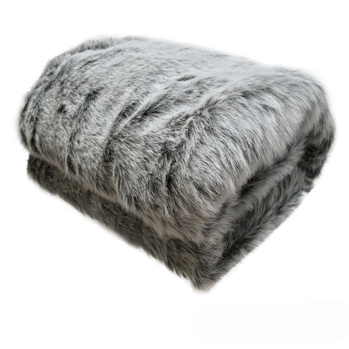 Mongolian Wolf Faux Fur Rug - Luxury & Comfort