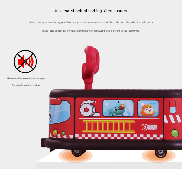 Town Bus Ride-On Toy: Fun Wiggle Car for Toddlers