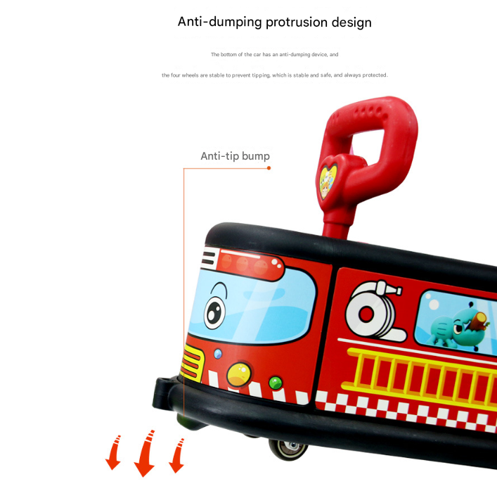 Town Bus Ride-On Toy: Fun Wiggle Car for Toddlers