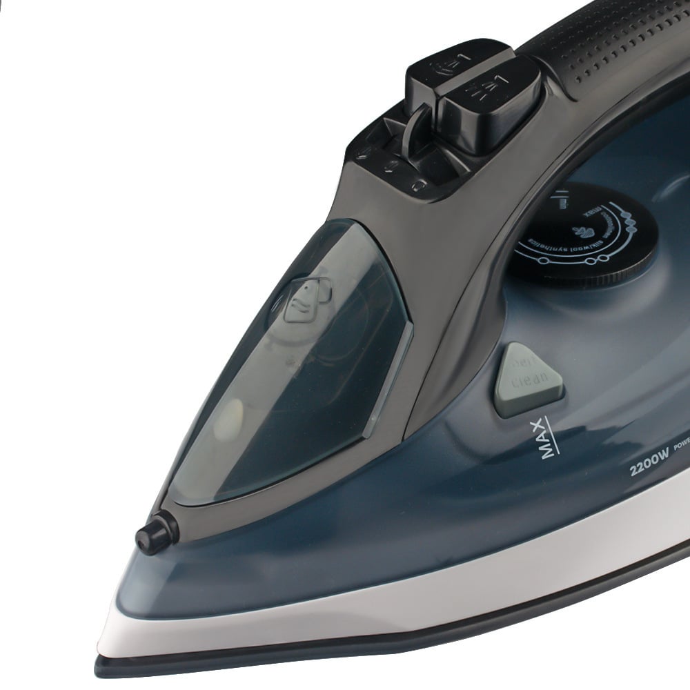 Powerful 2200W Electric Steam Iron with Ceramic Soleplate & Vertical ...